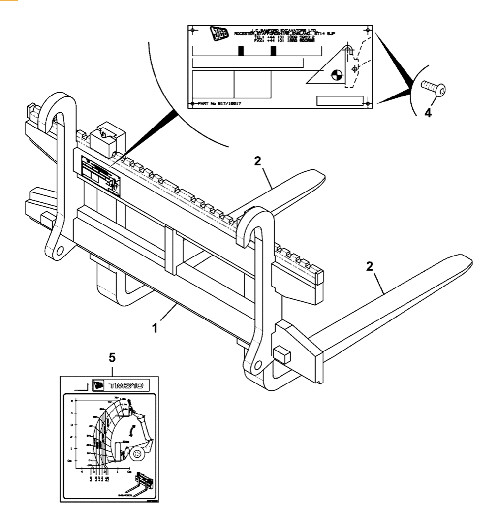 Pin Kit Assembly: 333/c4487 – Watling JCB